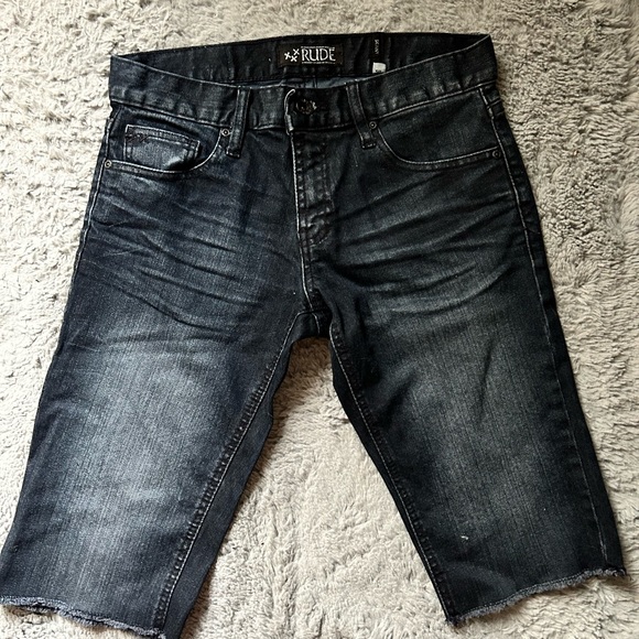 RUDE | Shorts | Rude Skinny Cut Off Shorts | Poshmark